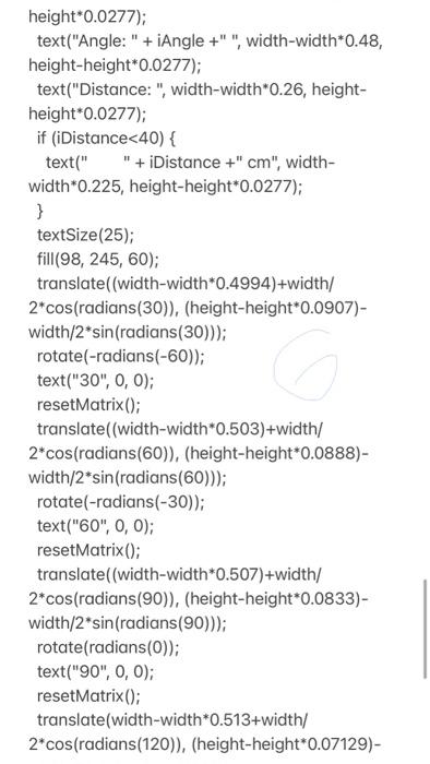 Solved Please Convert The Arduino Radar Code To C 3000