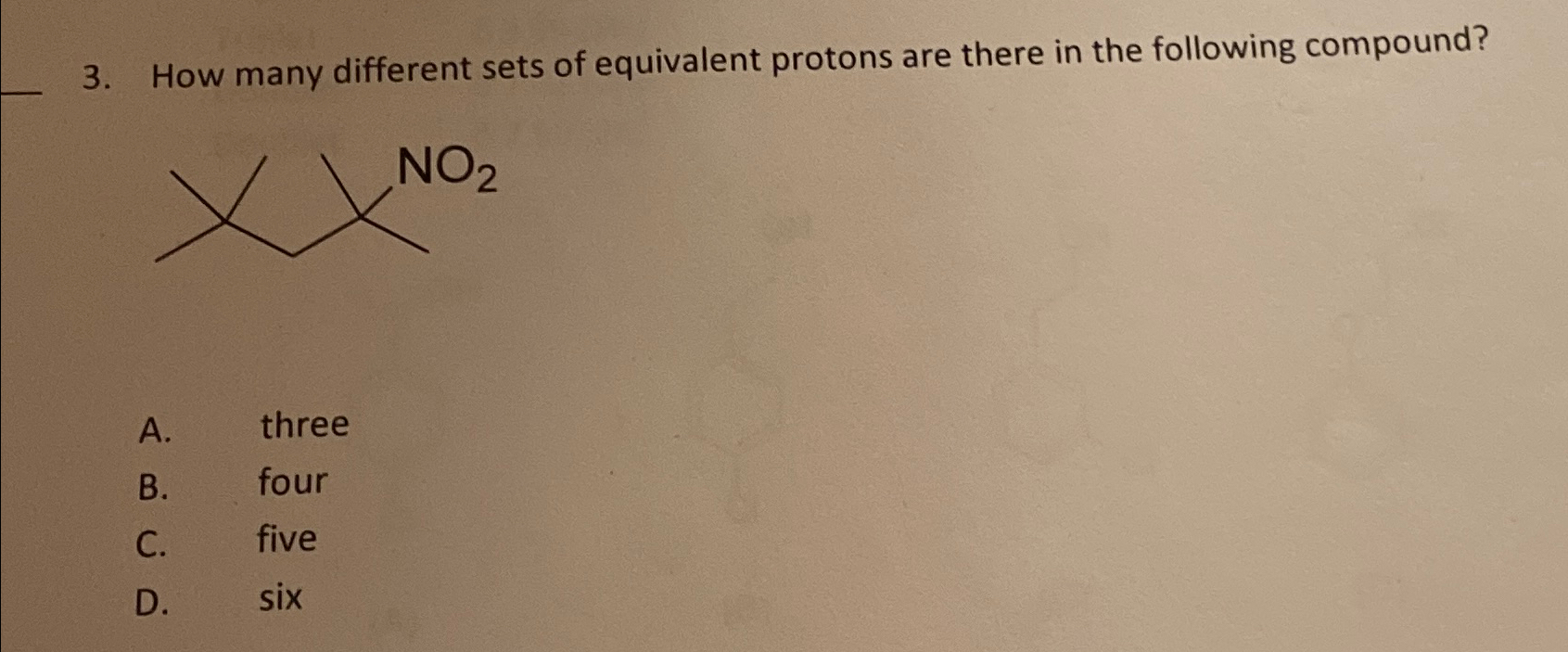 Solved How many different sets of equivalent protons are | Chegg.com