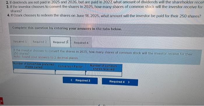 Exercise 18.8 (Algo) Reporting preferred shares; | Chegg.com
