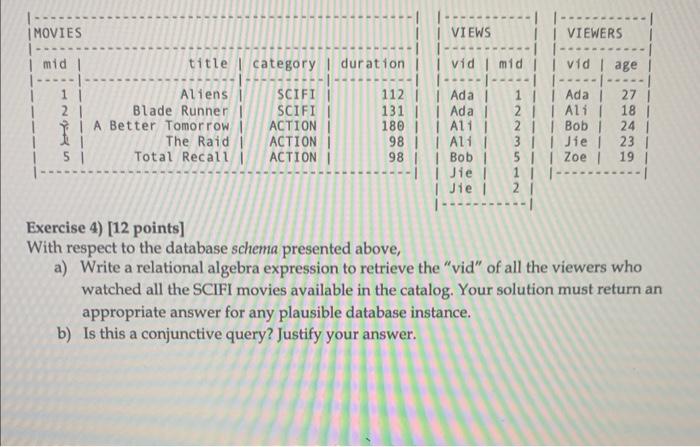 Solved The Tables Below Show A Plausible Instance Of The 