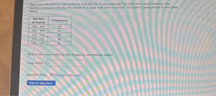 Solved Data was collected for 338 randornly selected 10 | Chegg.com