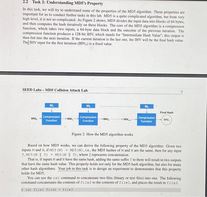 Solved Detaik Work on Tack 1. Task 2 of MD5 Collaion Attack | Chegg.com