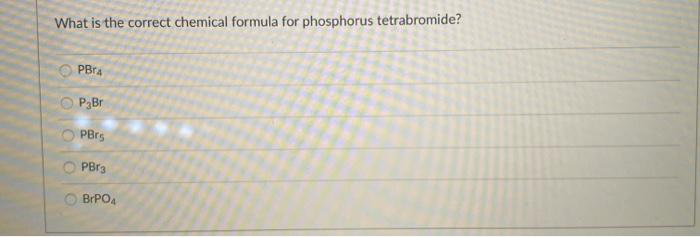 Solved What is the correct chemical formula for phosphorus | Chegg.com