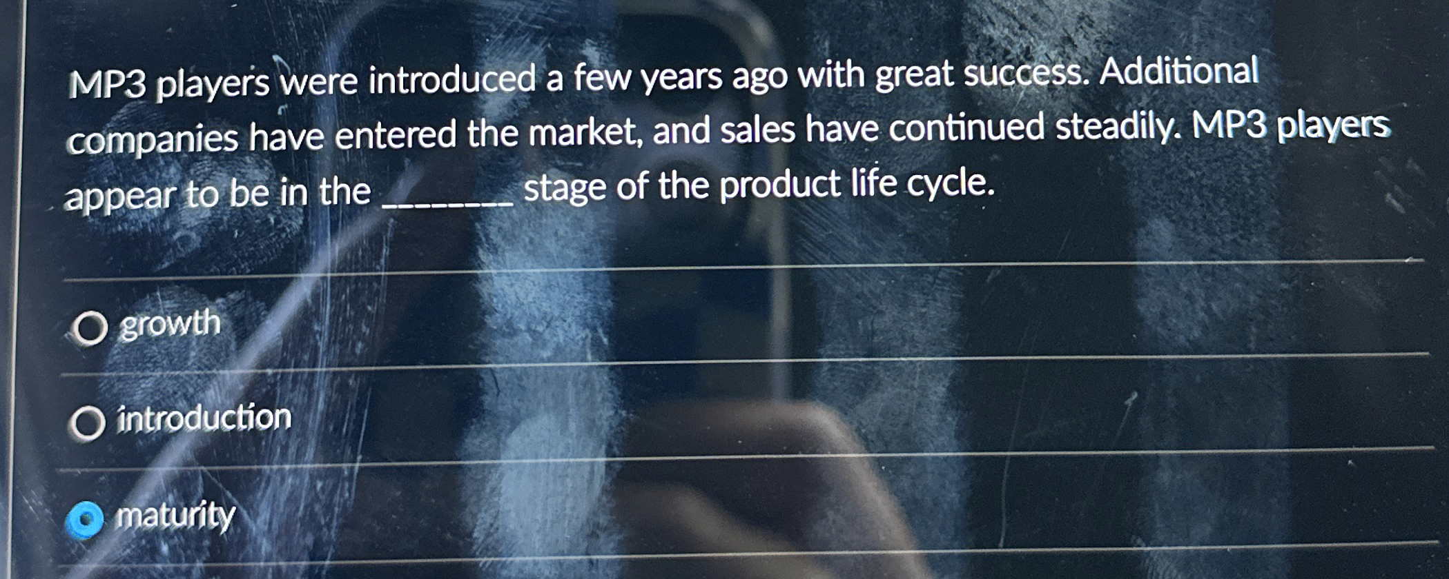 Solved MP3 ﻿players were introduced a few years ago with | Chegg.com