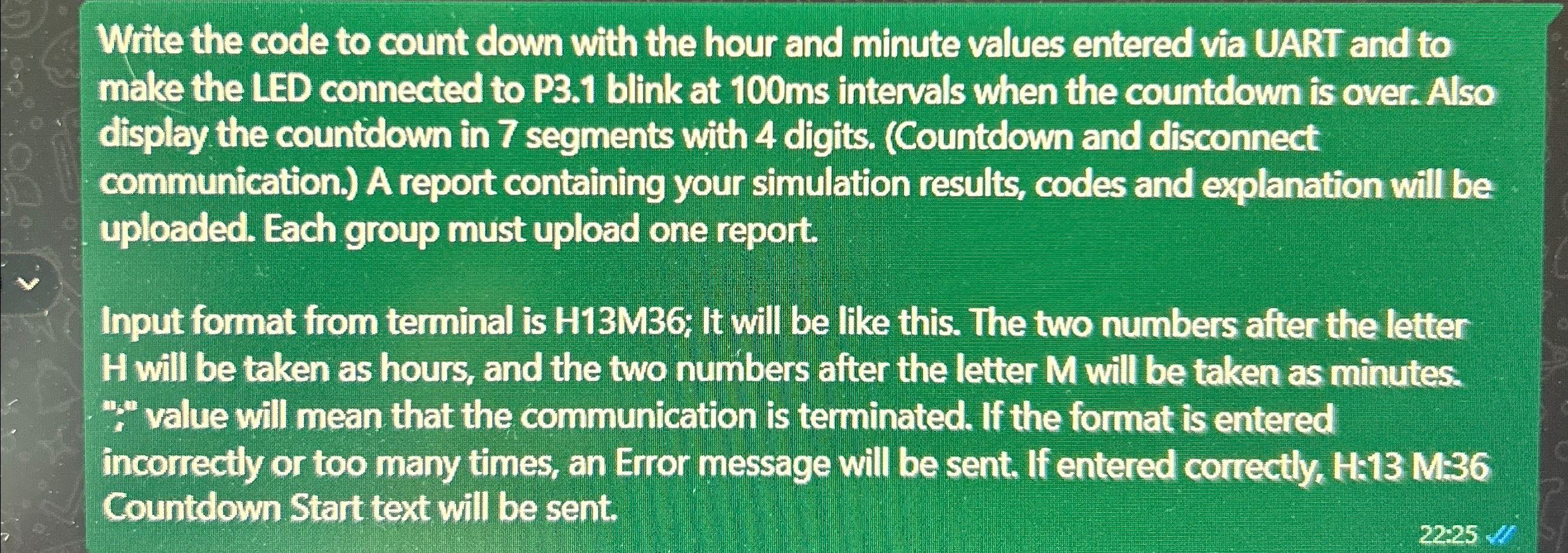 Solved (Use a 8051 ﻿microprocessor for codding you should | Chegg.com