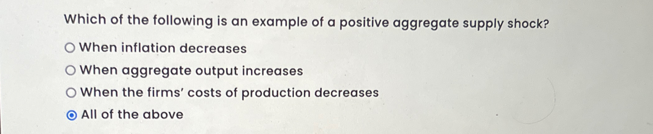 Solved Which of the following is an example of a positive | Chegg.com