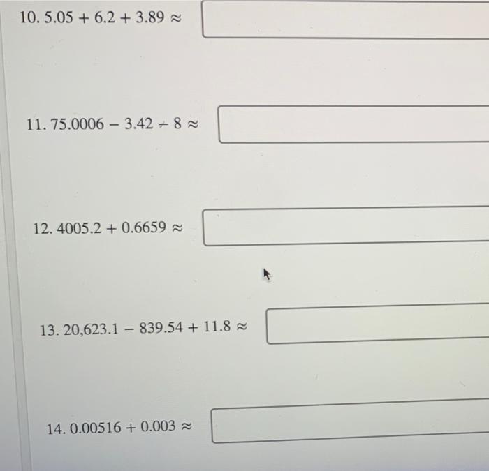 Solved Set D: Add or subtract as indicated. Round to the | Chegg.com