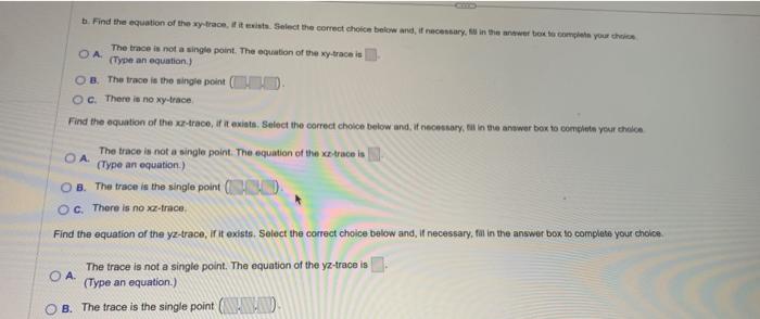 Solved Consider the following equation of an elliptic cone. | Chegg.com