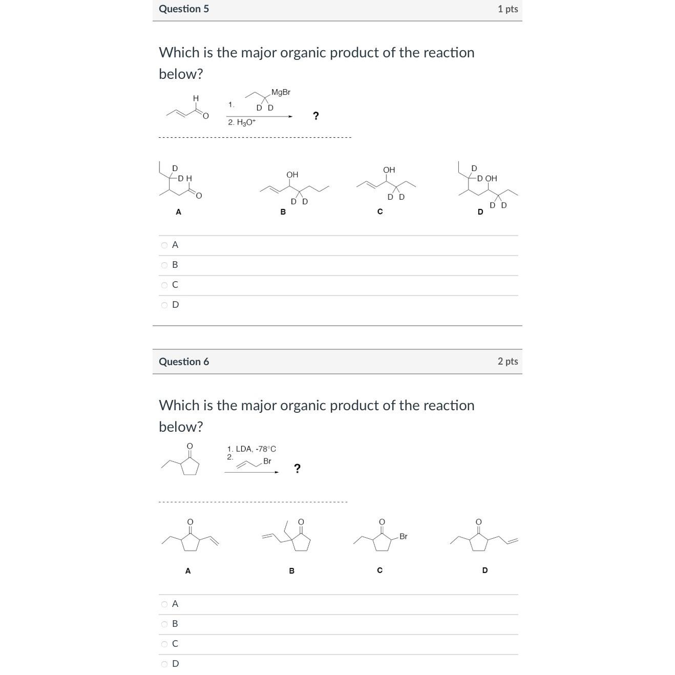 Solved Question 51 ptsWhich is the major organic product of | Chegg.com Solved Question 51 ptsWhich is the major organic product of | Chegg.com