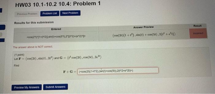 Solved HW03 10.1-10.2 10.4: Problem 1 Previous Problem | Chegg.com