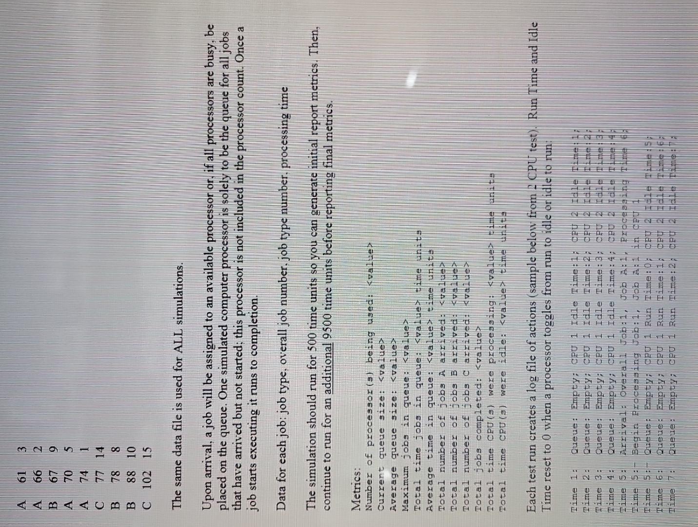 Solved The Program Simulates A Computer With Multiple 