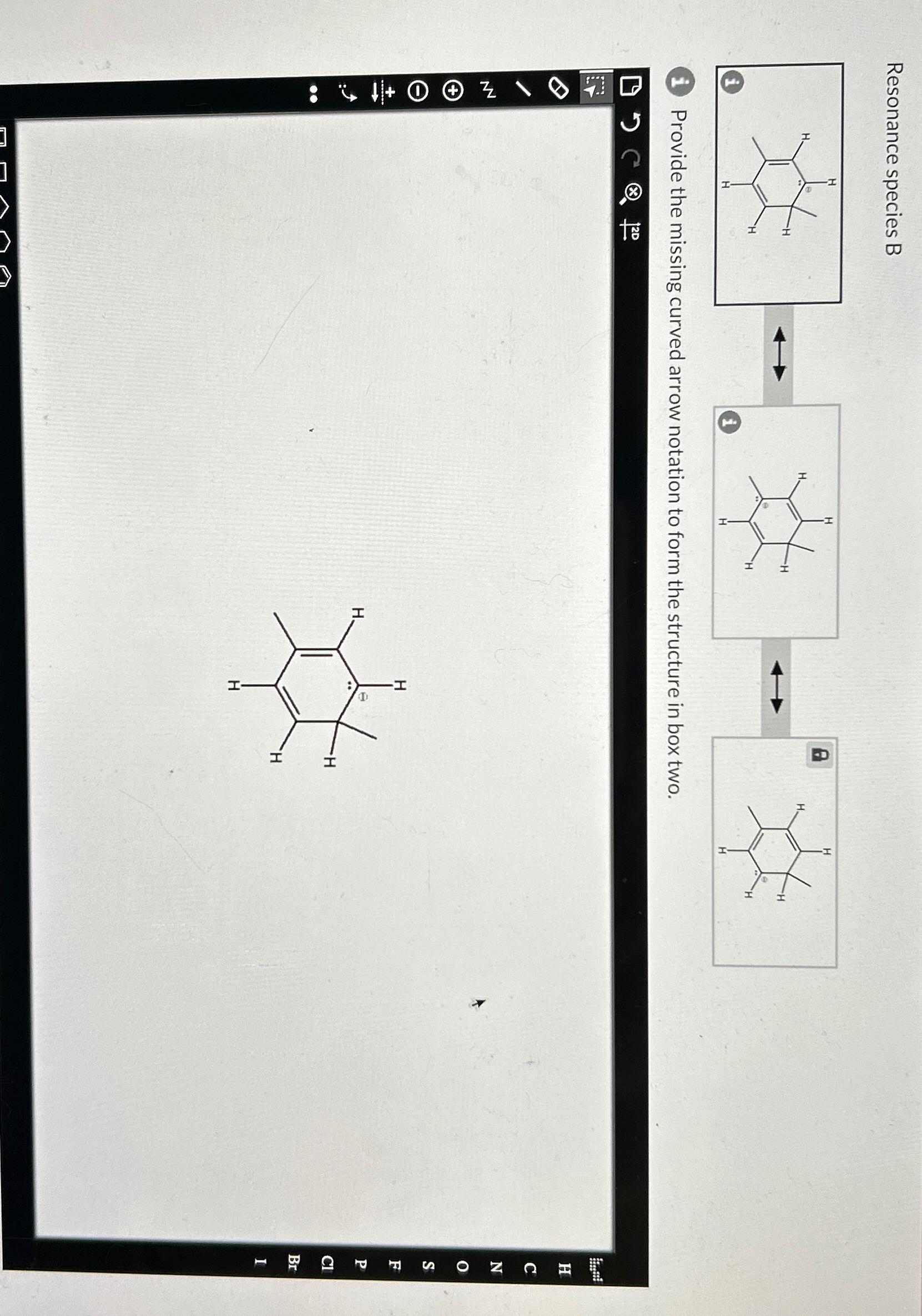 Solved Resonance species A(i) ﻿Provide the missing curved | Chegg.com