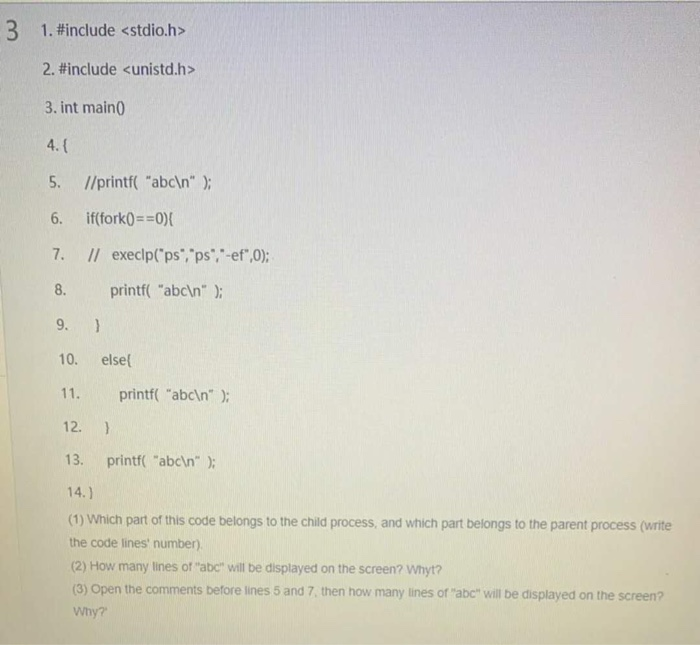 Solved 3 1. #include 2. #include 3. int maino 4. { 5. | Chegg.com