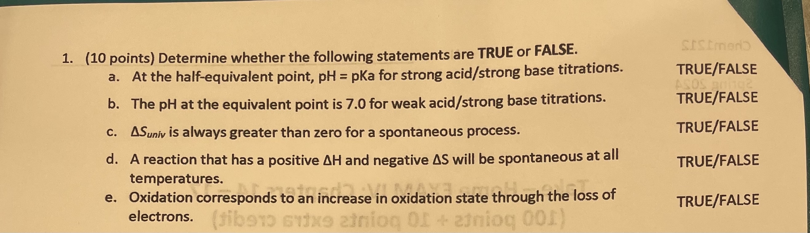 Solved Determine whether the following statements are true | Chegg.com