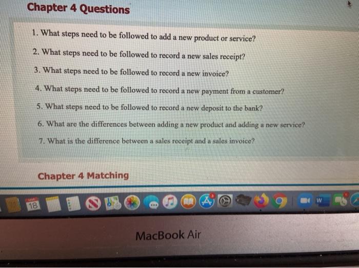 Solved Chapter 4 Questions 1. What steps need to be followed | Chegg.com