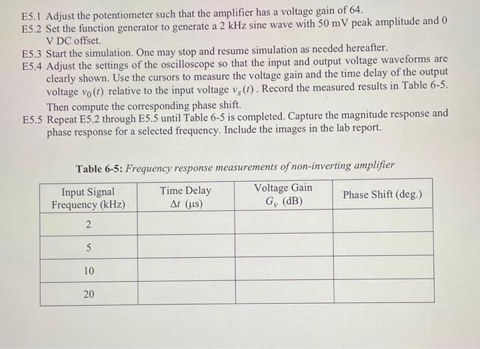 Solved Exercise 6 5 Frequency Response Of Non Inverting