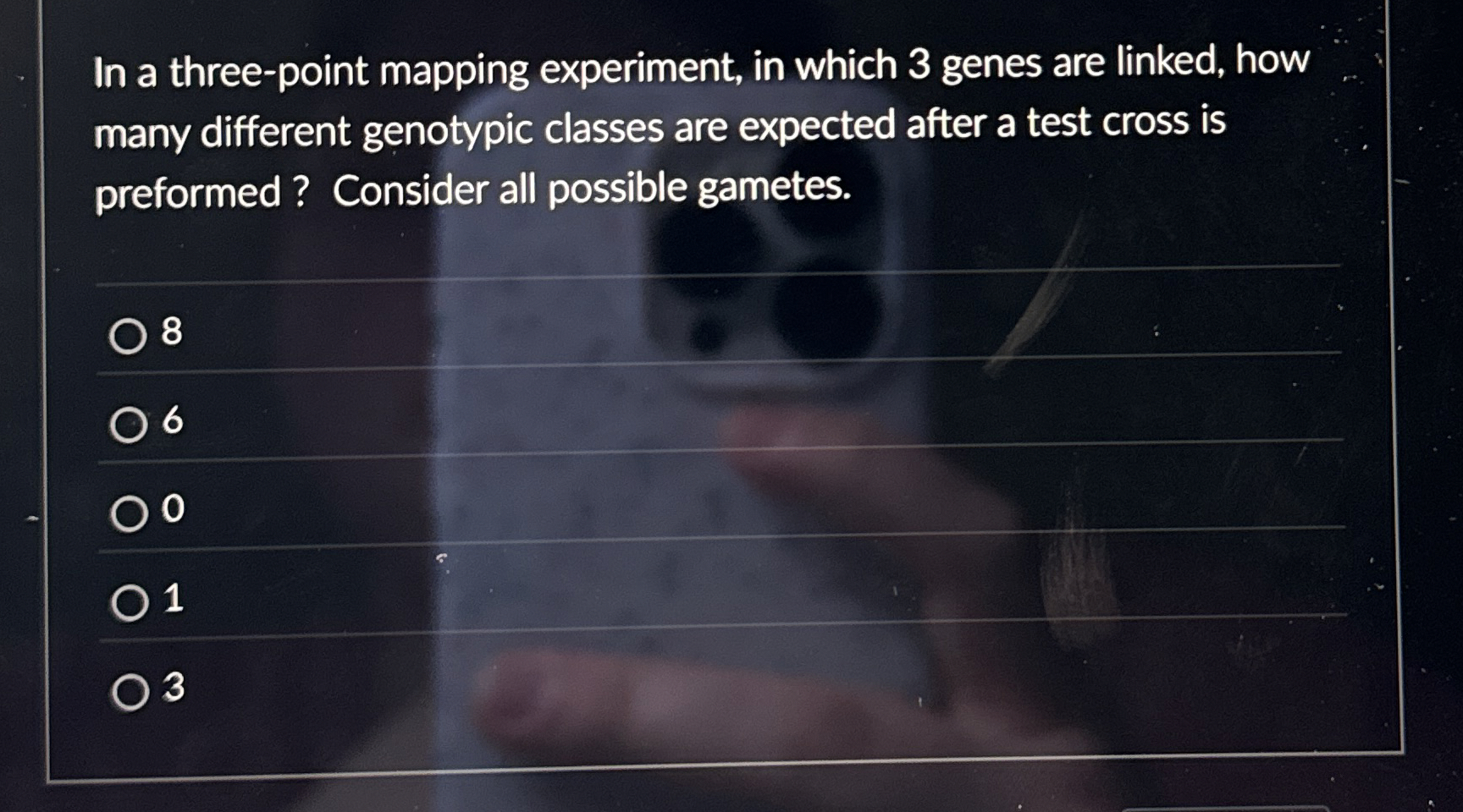 Solved In a three-point mapping experiment, in which 3 | Chegg.com