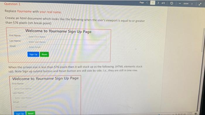 Solved Page 02 Question 1 Replace Yourname with your real | Chegg.com