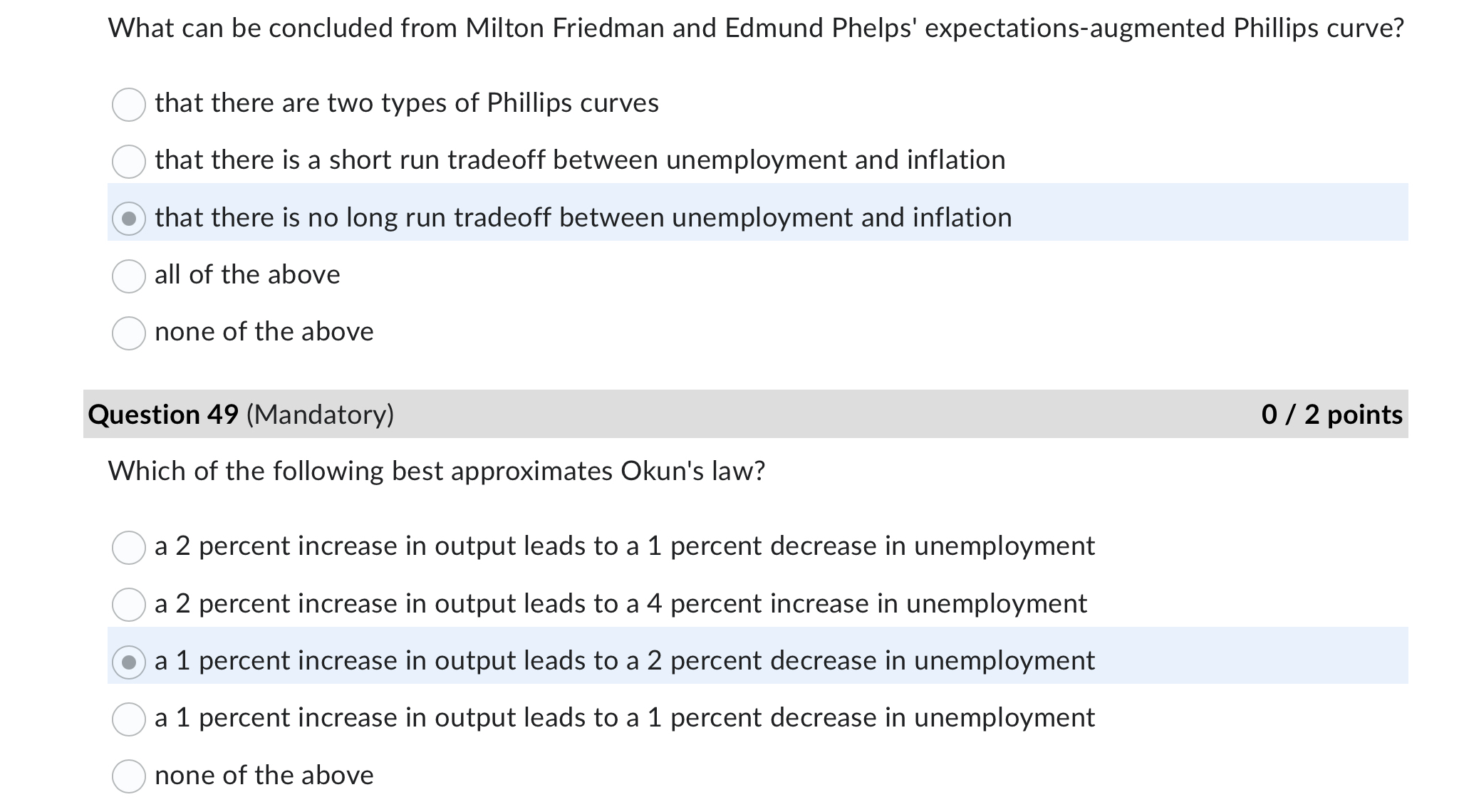 Solved What can be concluded from Milton Friedman and Edmund | Chegg.com