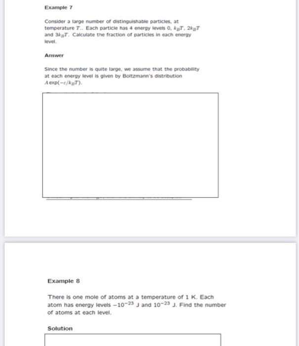 Solved Example 7 Consider a large number of distinguishable | Chegg.com