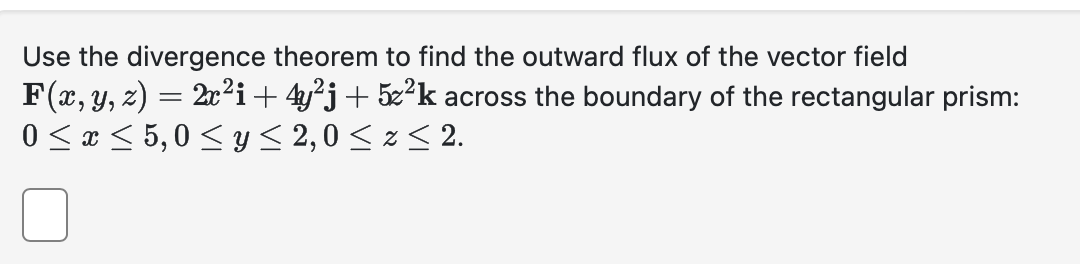Solved Use the divergence theorem to find the outward flux | Chegg.com