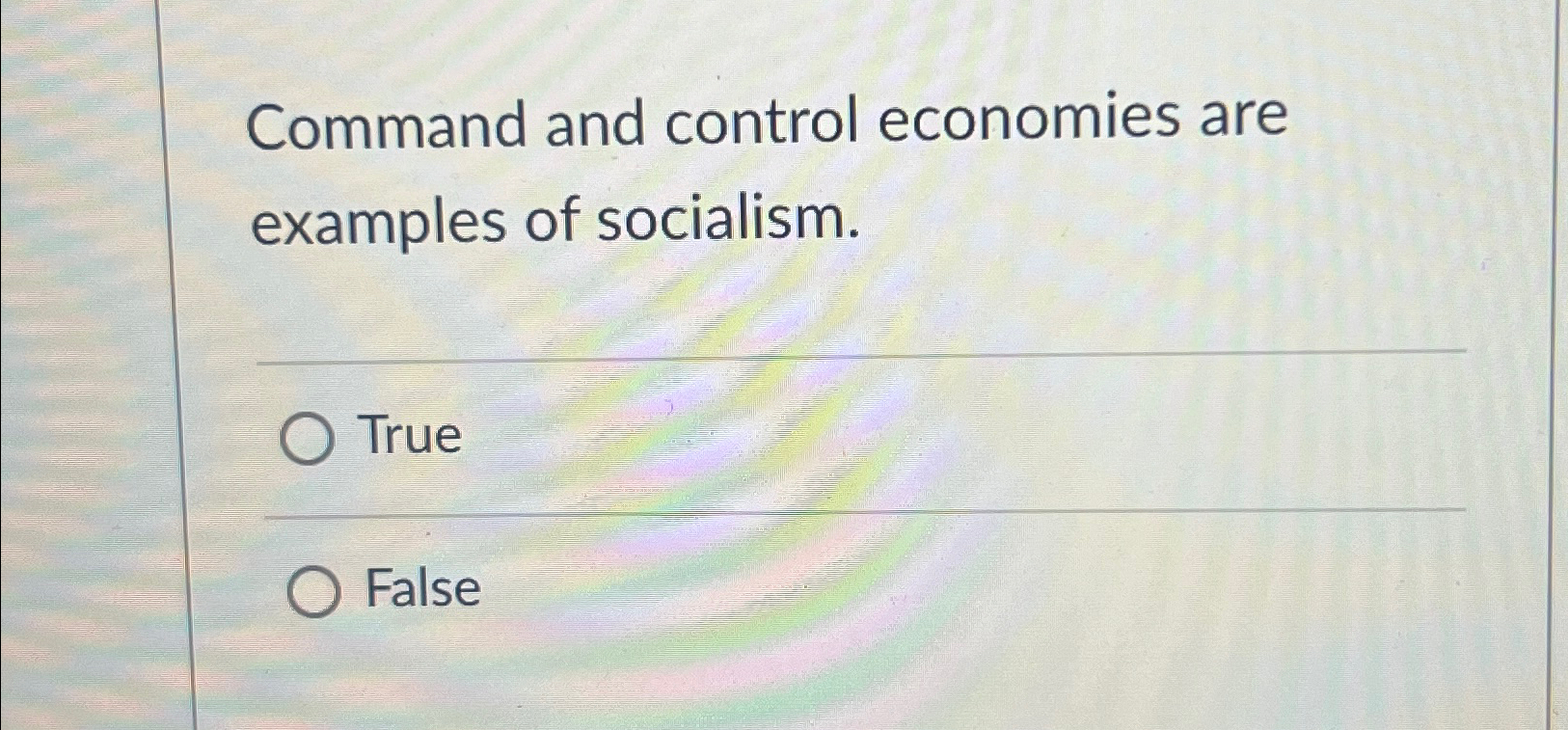 Solved Command and control economies are examples of | Chegg.com