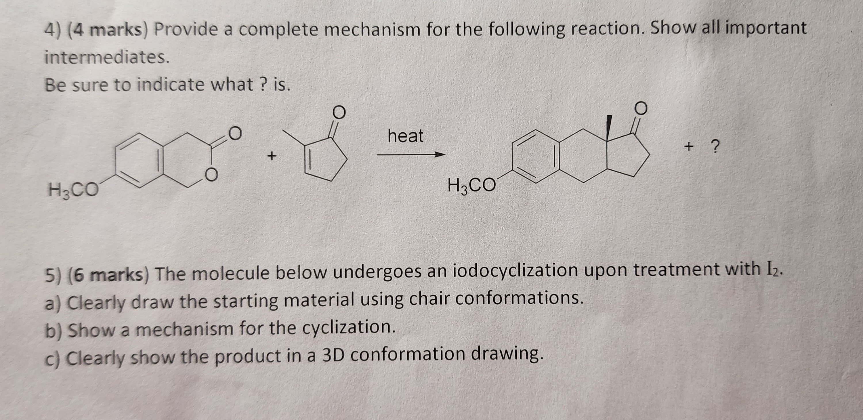 Solved (4 ﻿marks) ﻿Provide a complete mechanism for the | Chegg.com