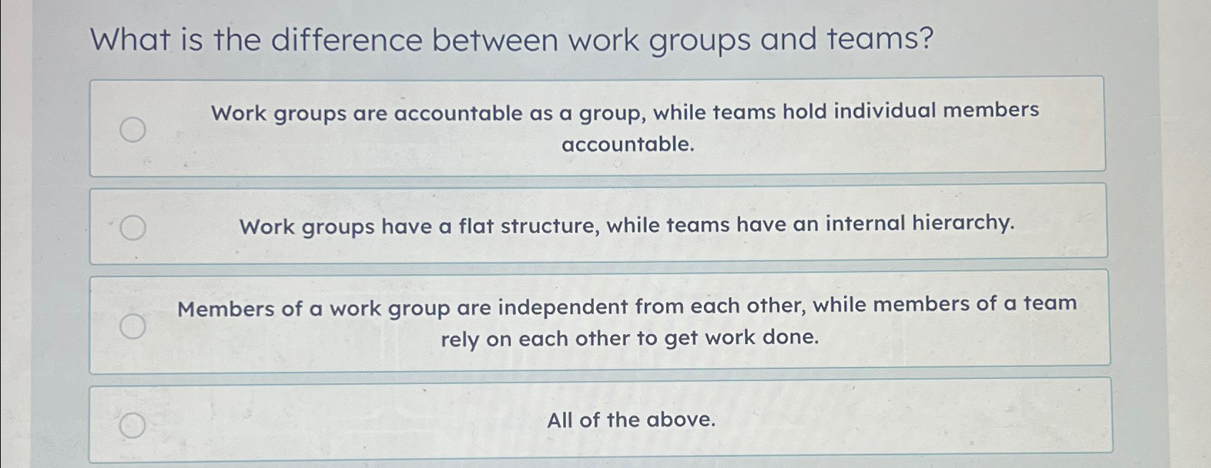 Solved What is the difference between work groups and | Chegg.com