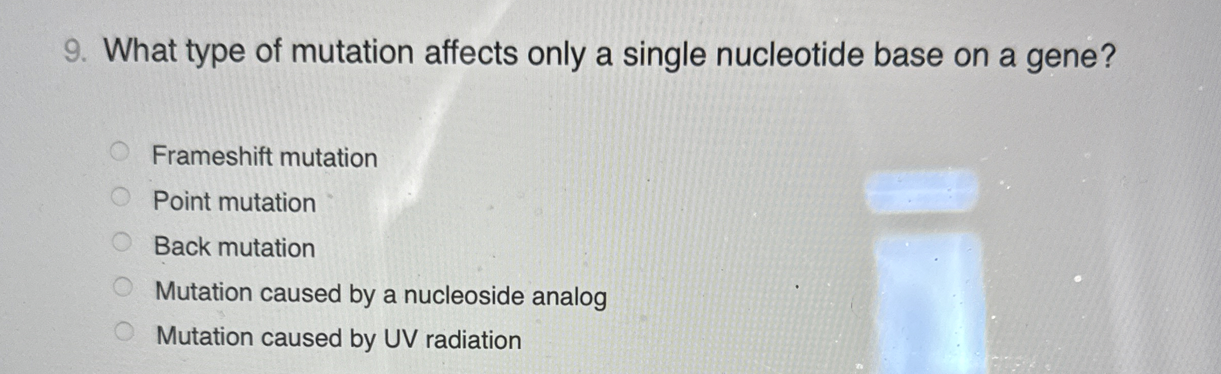 Solved What type of mutation affects only a single | Chegg.com