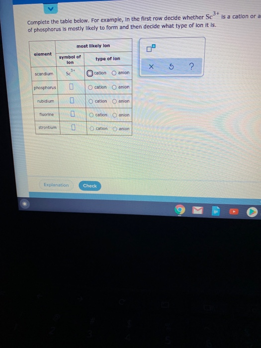 Solved 3+ Complete the table below. For example, in the | Chegg.com