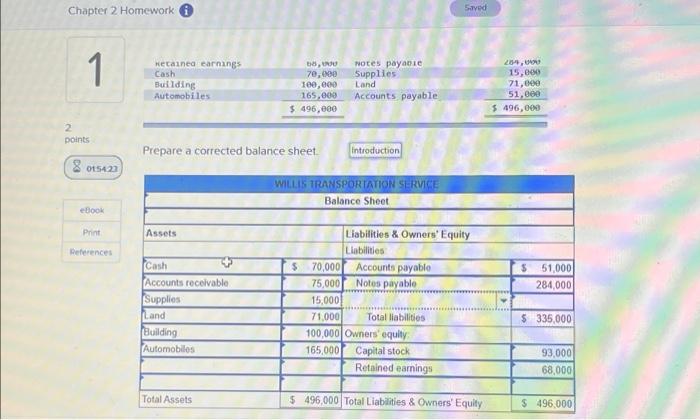 Solved of Chapter 2 Homework i 1 2 points 01:54:23 eBook | Chegg.com