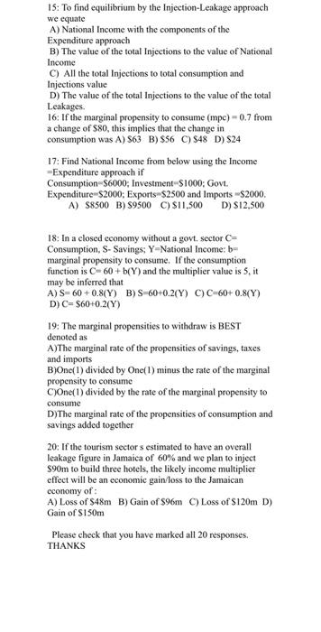 Solved 15: To find equilibrium by the Injection-Leakage | Chegg.com