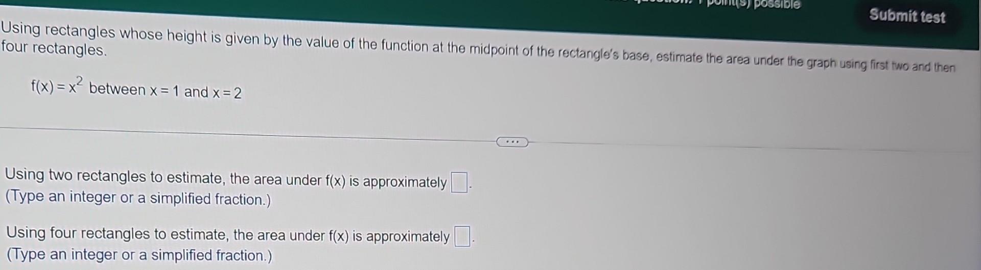 Solved Using rectangles whose height is given by the value | Chegg.com