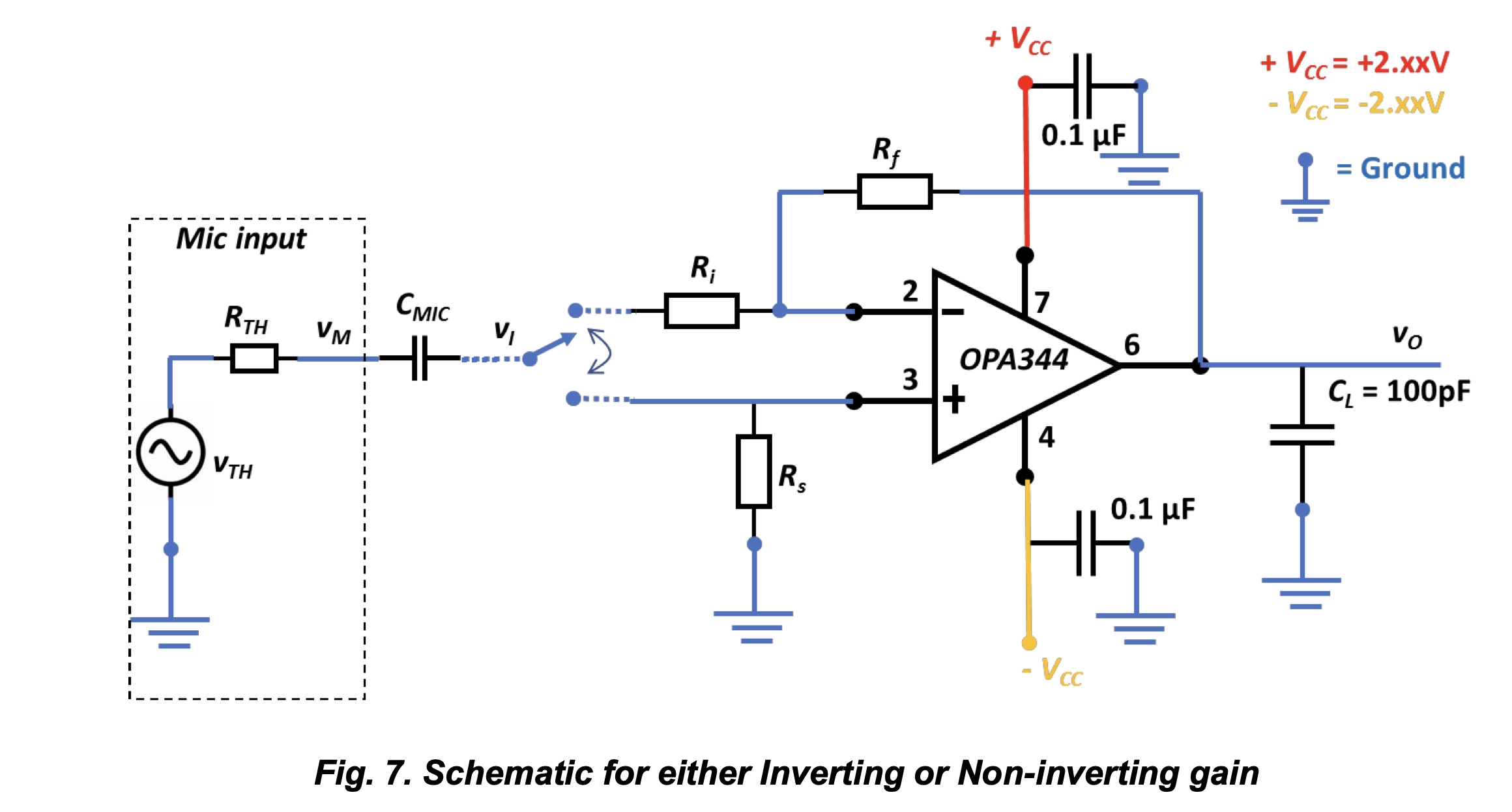 Solved Draw a full schematic of a non-inverting gain | Chegg.com