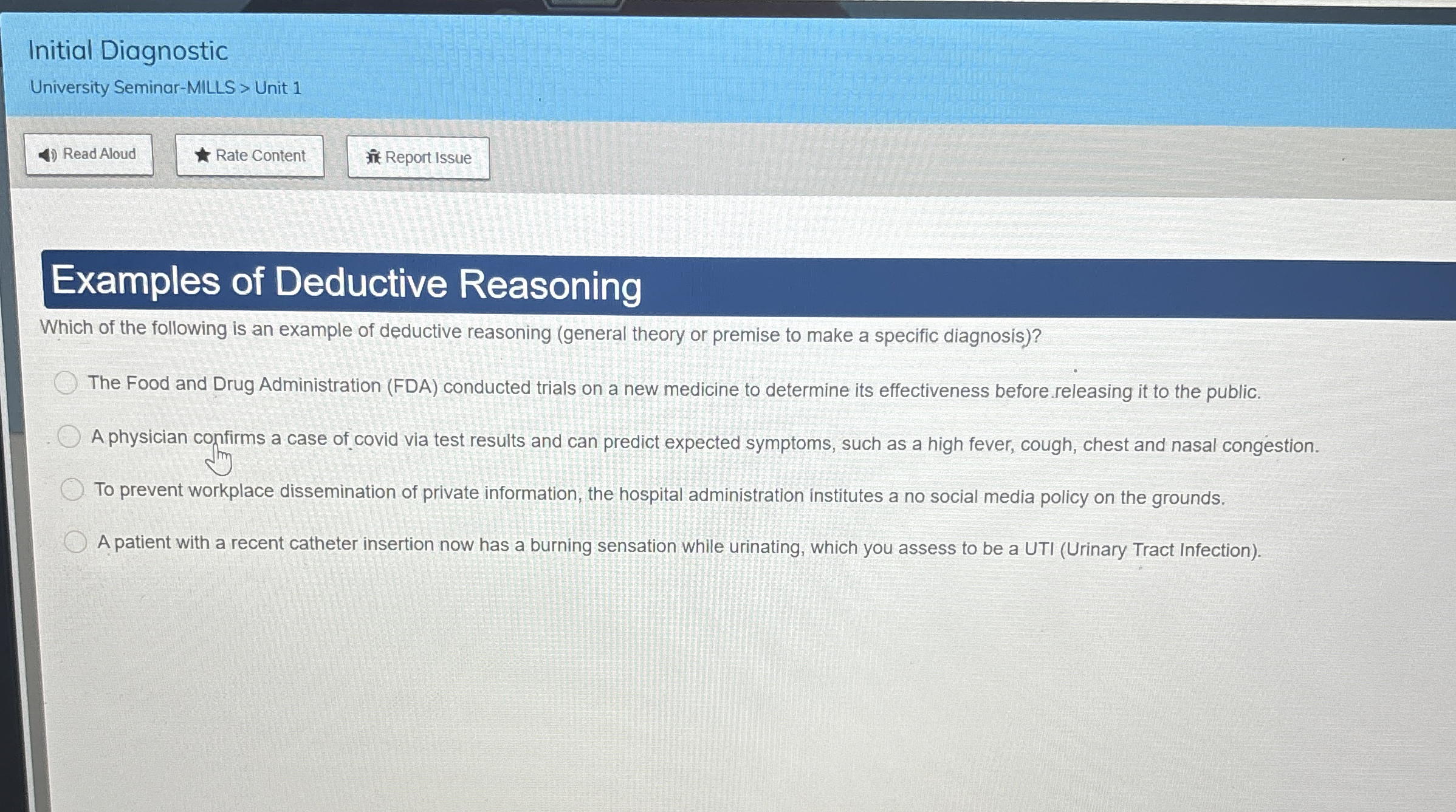 Solved Examples of Deductive ReasoningWhich of the following | Chegg.com