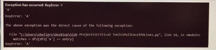 Solved the code in my last question gives me a keyerror. How | Chegg.com