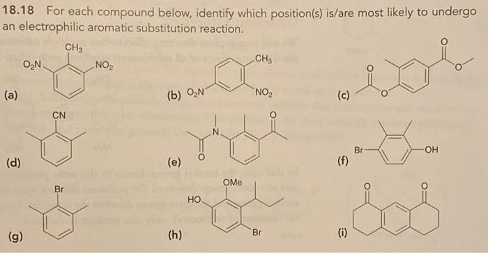 Solved 18.18 For each compound below, identify which | Chegg.com