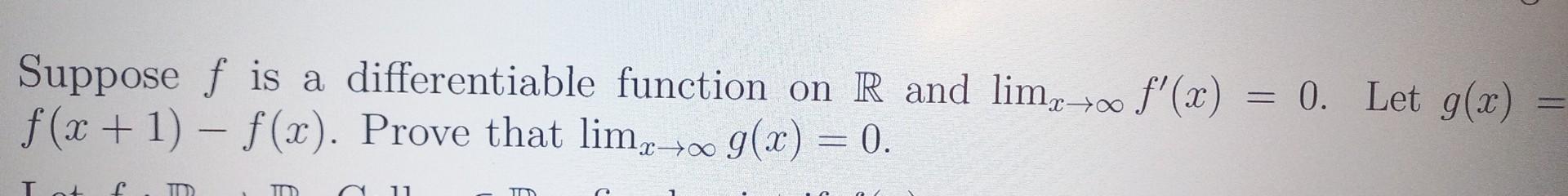 Solved Suppose f is a differentiable function on R and | Chegg.com