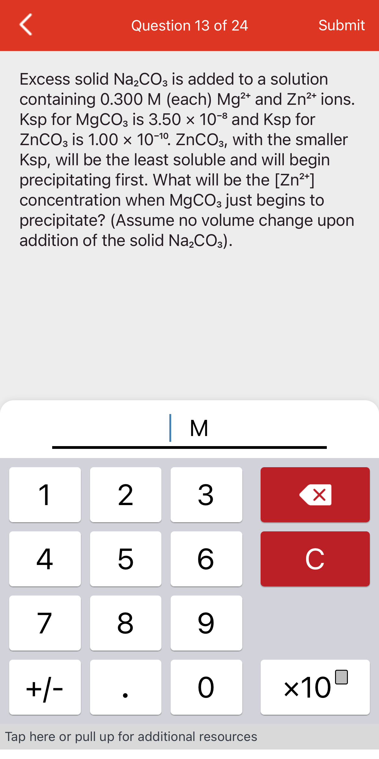 Solved Question 13 ﻿of 24SubmitExcess solid Na2CO3 ﻿is added | Chegg.com