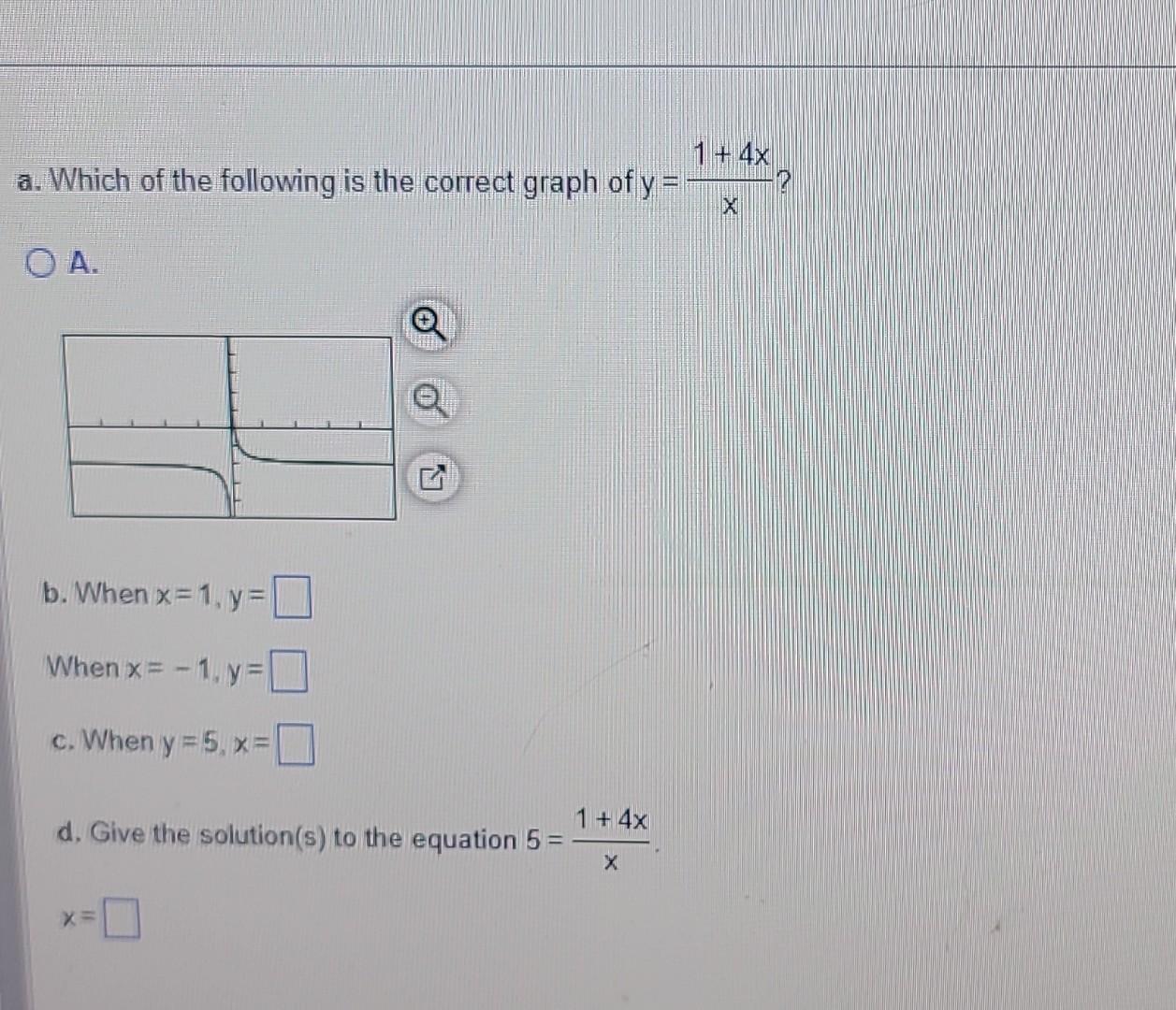 Solved a. Graph y=x1+4x on the window [−10,10] by [−10,10] | Chegg.com