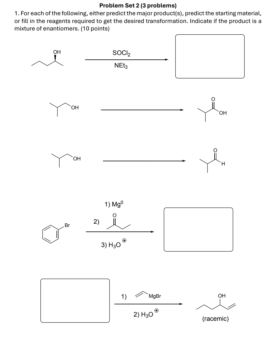 Solved Problem Set 2 (3 ﻿problems)For each of the following, | Chegg.com