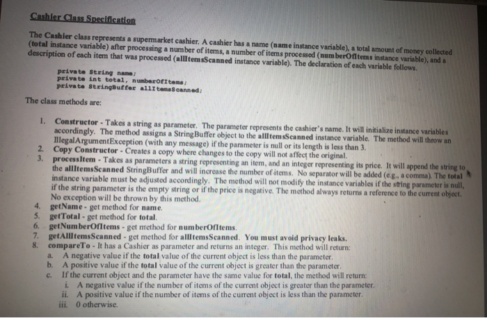 Solved Java Please write the code for the following | Chegg.com