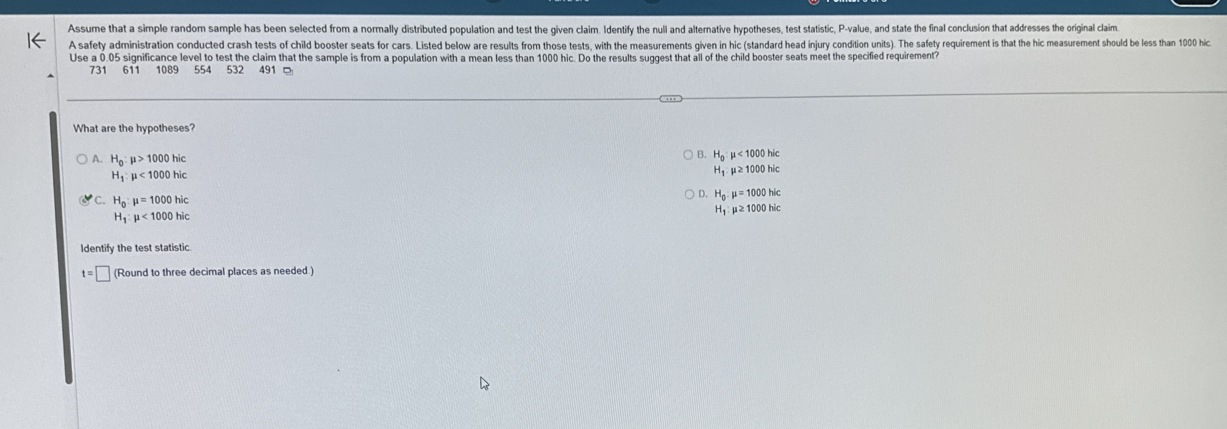 Solved Assume that a simple random sample has been selected | Chegg.com