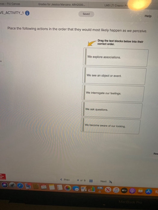 Solved was - FIU Canvas Grades for Jessica Marcano: | Chegg.com