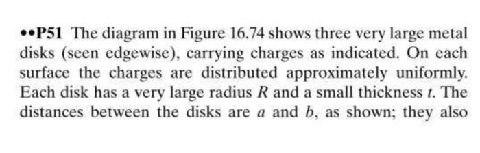 Solved •P51 The diagram in Figure 16.74 shows three very | Chegg.com