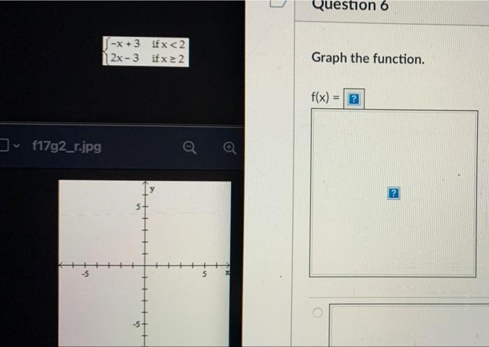 Solved Question 6 S-x+ 3 ifx