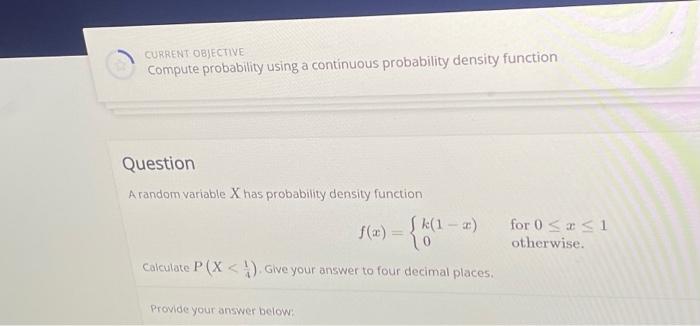 Solved CURRENT OBIECTIVE Compute probability using a | Chegg.com