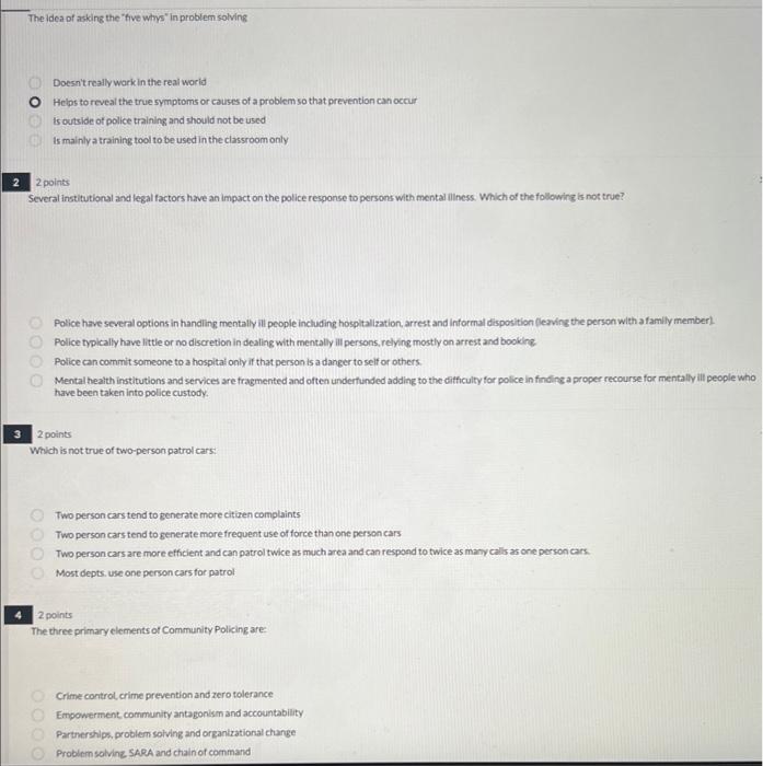 The idea of asking the "five whys" in problem solving | Chegg.com