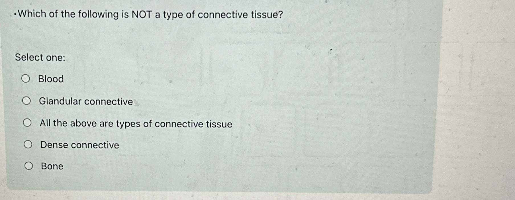 Solved -Which of the following is NOT a type of connective | Chegg.com