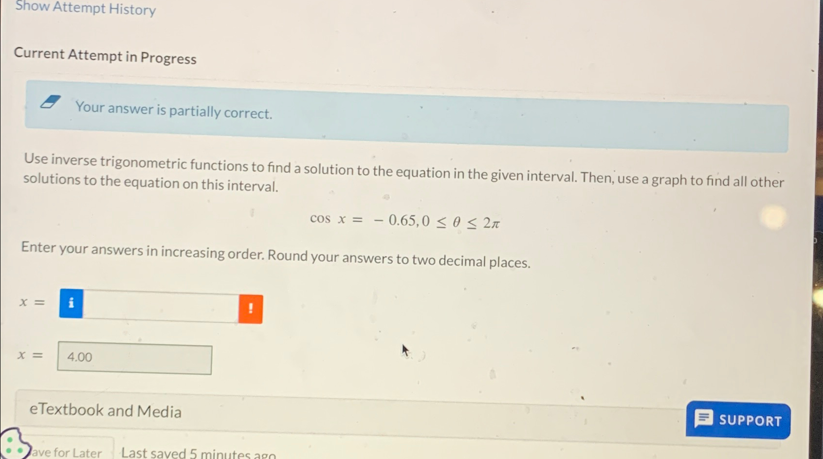Solved Show Attempt HistoryCurrent Attempt in ProgressYour | Chegg.com